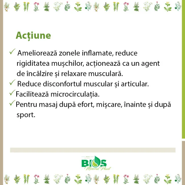 Ulei solid de masaj, pentru dureri musculare, reduce disconfortul muscular si articular,100% ...