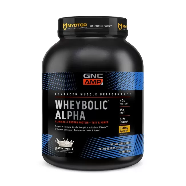 Gnc Amp Wheybolic Alpha, Proteina Din Zer, Cu Aroma De Vanilie, 1313.4 G