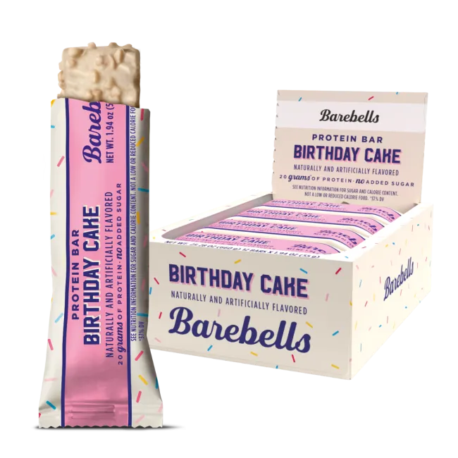 Barebells Protein Bar Birthday Cake, Baton Proteic Cu Aroma De Birthday ...