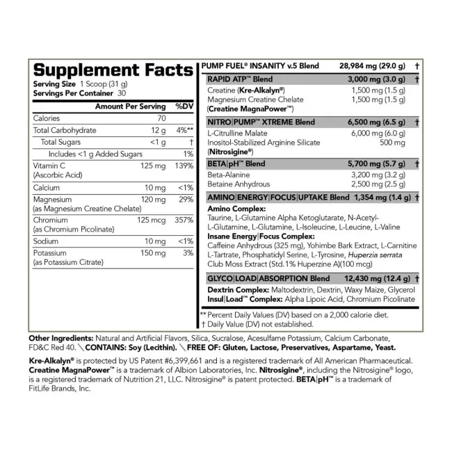 Pmd Ultra Pump Fuel Insanity Cherry Slush Flavor, Formula Pre-workout ...