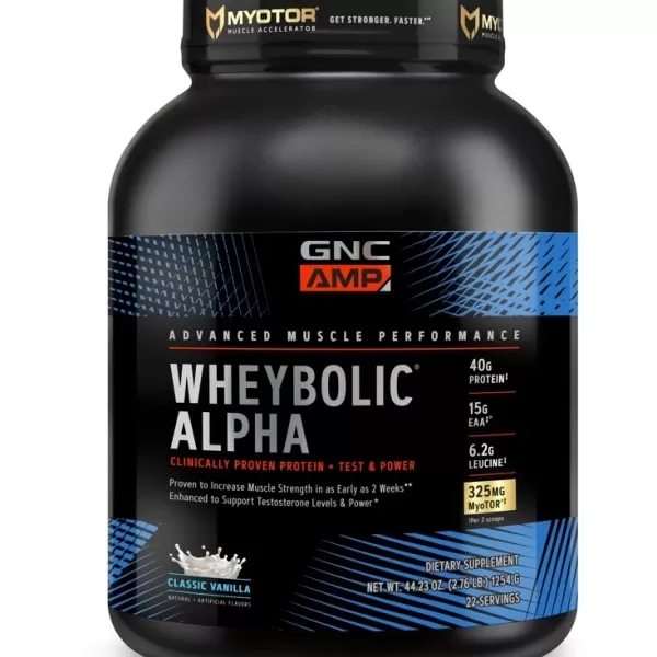 Gnc Amp Wheybolic Alpha, Proteina Din Zer, Cu Aroma De Vanilie, 1254 G